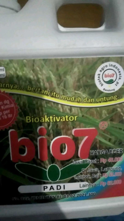 Pupuk Bio7 Organik Cair Hayati Bioaktivator Padi 1 liter bisa untuk ...