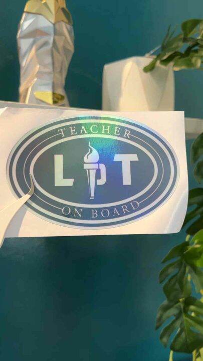 LPT ON Board LOGO Sticker Vinyl Hologram Laminated Water Proof for ...