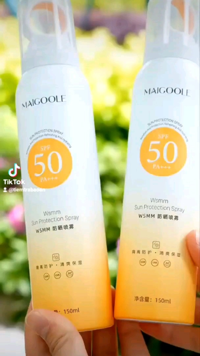 Xịt chống nắng toàn thân Maigoole chống nắng SPF 50 kiềm dầu nâng tông ...
