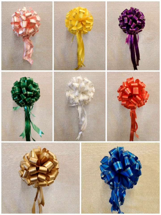 Ribbon Ball/ Ribbon Bunga/ Ribbon Ready Made/ Ribbon Besar | Lazada