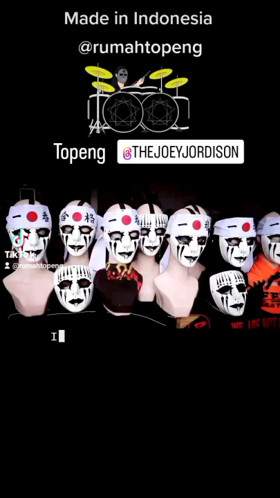 Topeng joey jordison slipknot mask bahan fiberglass ada Corey taylor ...