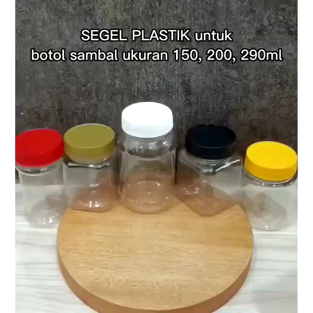 1PACK SEGEL BOTOL PLASTIK PVC 5CM murah untuk botol sambal jar toples ...