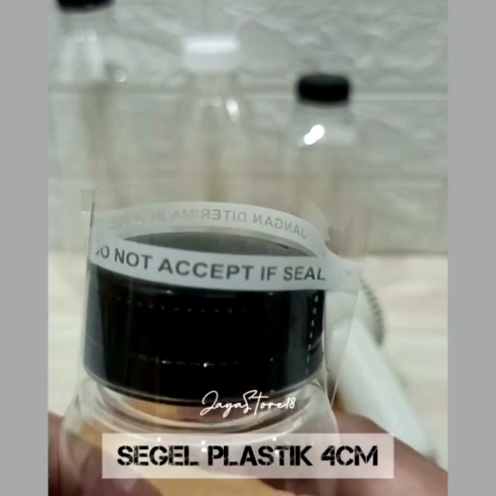 1PACK SEGEL PLASTIK PVC murah tulisan DO NOT ACCEPT IF SEAL BROKEN ...