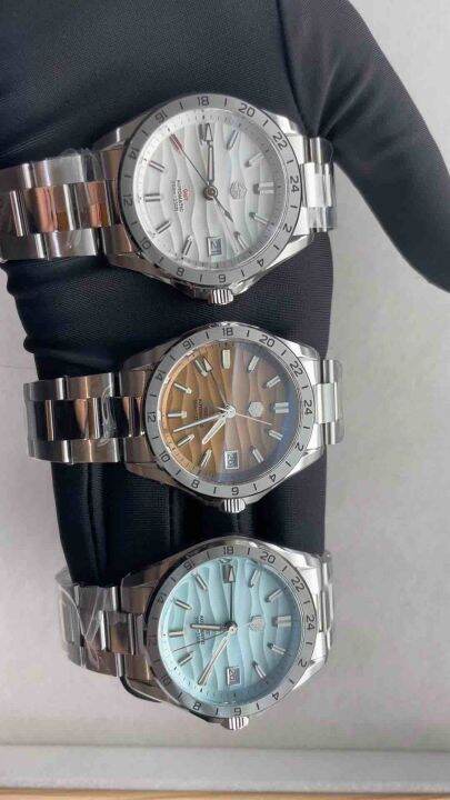SAN MARTIN SN0129-G SN0129 GMT Automatic Desert Texture / Silver Gray ...