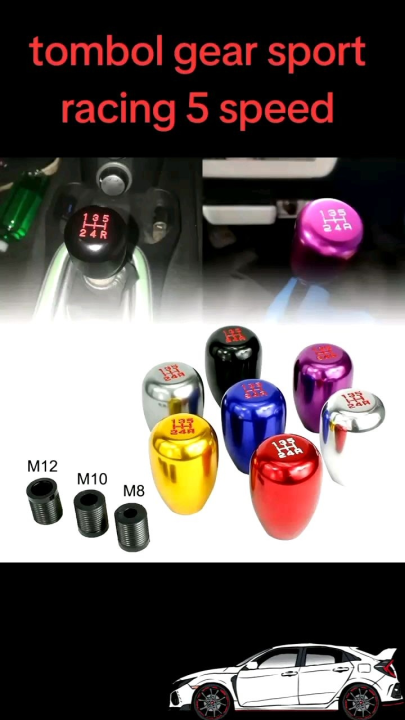 Gear knob manual Type R racing gear knob Alloy premium quality car gear knob tombol gear sport ...