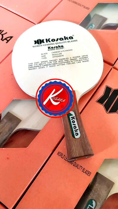KOSAKA CARBON GERGELY STYLE kayu bet pingpong tenis meja blade table ...