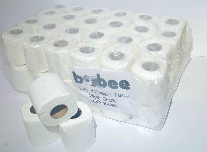 Bathroom Tissue 48Pieces, 2 ply . 300 sheets per roll. Virgin Grade ...