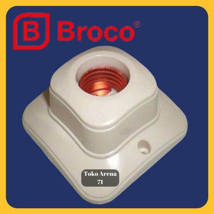 Broco Fitting Plafon Persegi New BROCO Cream - 1211/ BROCO FITTING ...