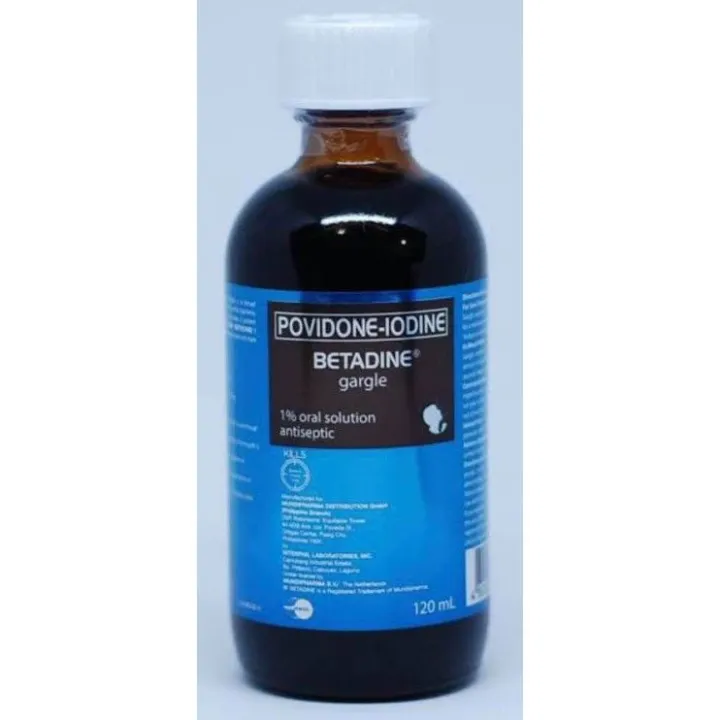 Betadine Gargle 1% Oral Antiseptic Gargle Solution Povidone Iodine ...