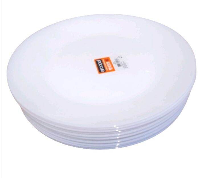10 INCH Arcopal White Glass Dinner plate 25cm one piece | Lazada PH