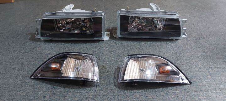 * Toyota EE90 - AE92 Smoke Small Body Glass Headlight and Signal light ...