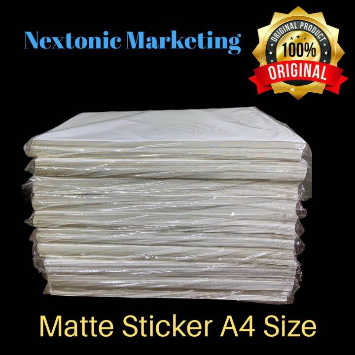 STICKER PAPER MATTE A4 Size | Lazada PH