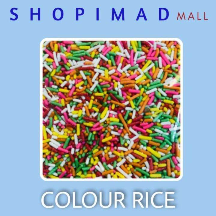 [500Gram] COLOUR RICE / MANIK URAI / CAKE DECO SPRINKLES | Lazada