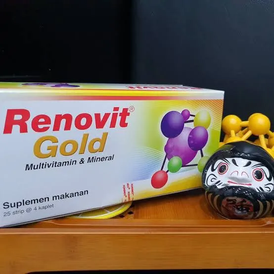 Renovit Gold strip box isi 100 tablet | Lazada Indonesia