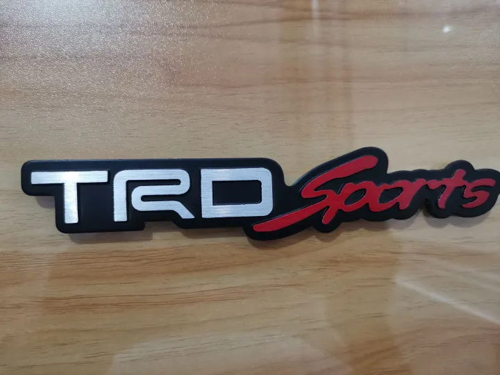 TRD sports emblem black/silver | Lazada PH