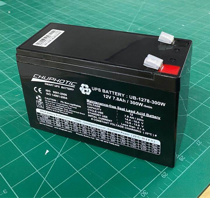 Battery ups 7.2Ah 12V มือ2 สินค้าสภาพ 90% เครื่องสำรองไฟ เครื่องพ่นยา ...