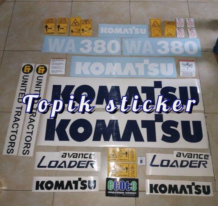 Stiker KOMATSU Whell Loader WA380 Decal Alat Berat | Lazada Indonesia