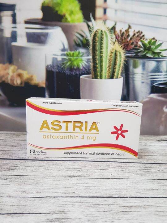 Astria Astaxanthin 4mg - Suplemen Daya Tahan Tubuh dan Kecantikan Kulit ...