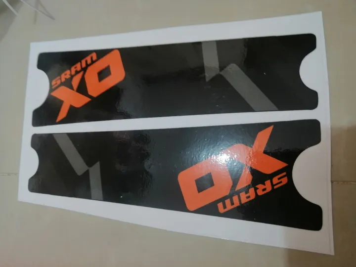 MTB CRANK ARM DECAL SRAM XO ORANGE | Lazada PH