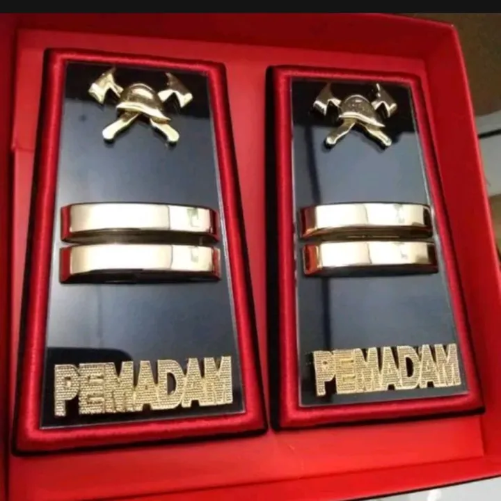 pangkat Damkar /Pemadam 3 b lis merah | Lazada Indonesia
