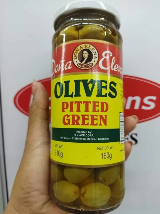DONA ELENA PITTED GREEN OLIVES, (310 grams) extracted directly from ...