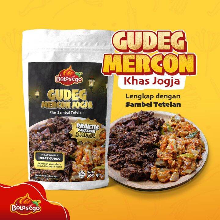 NEW MENU!! BOLOSEGO Gudeg Mercon khas Jogja 300gr Lengkap Sambel Tetelan | Lazada Indonesia