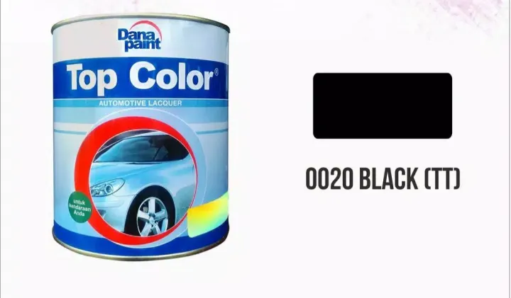 COD-CAT DUCO TOP COLOR HITAM 1KG -DANAPAINT /cat duco/motor/mobil ...
