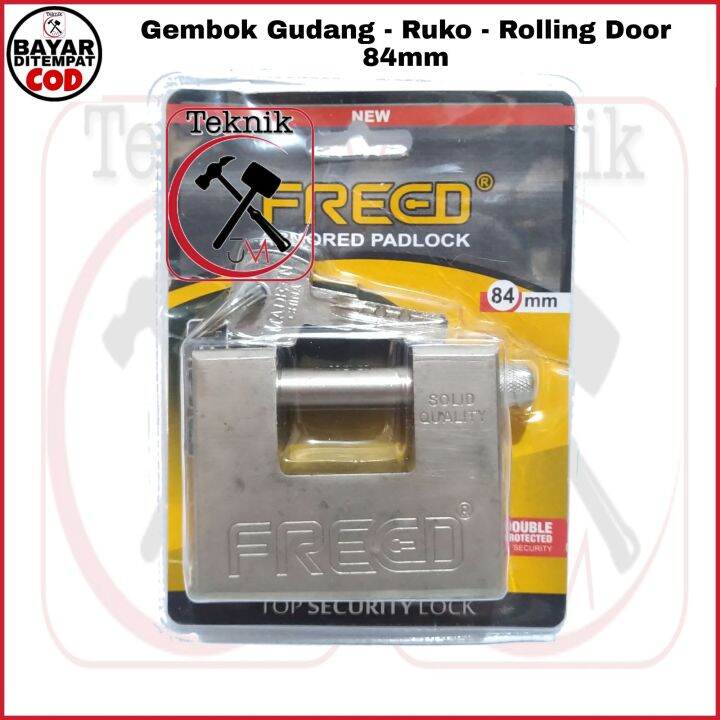 GEMBOK RUKO ROLLING DOOR - PANSER 84mm GEMBOK BAJA RUMAH PAGAR GUDANG ...