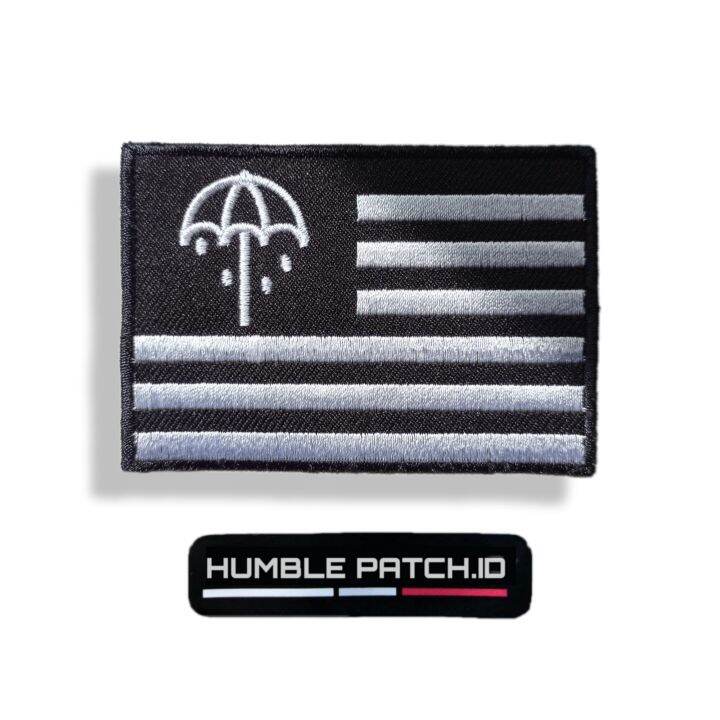 EMBLEM BORDIR PATCH BAND BMTH FLAG LOGO BRING ME THE HORIZON OUTLINE HITAM | Lazada Indonesia