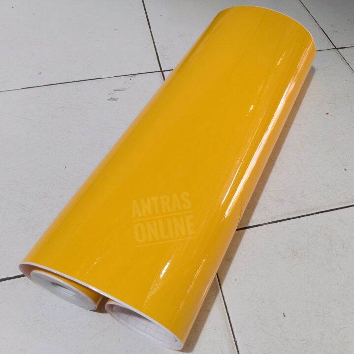 stiker skotlet kuning glossy mengkilap - sticker scotlite motor mobil ...
