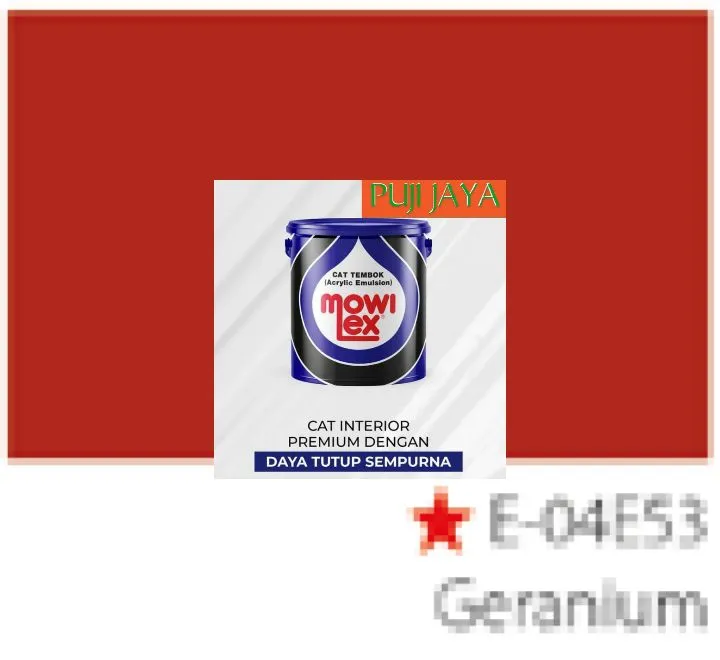 Mowilex Geranium E-04E53 Cat tembok 2,5kg | Lazada Indonesia