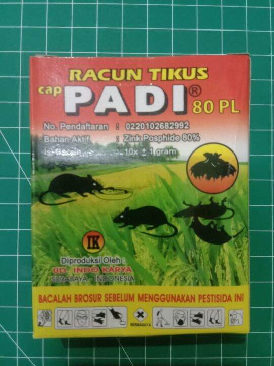 racun tikus cap padi/racun tikus paling ampuh | Lazada Indonesia