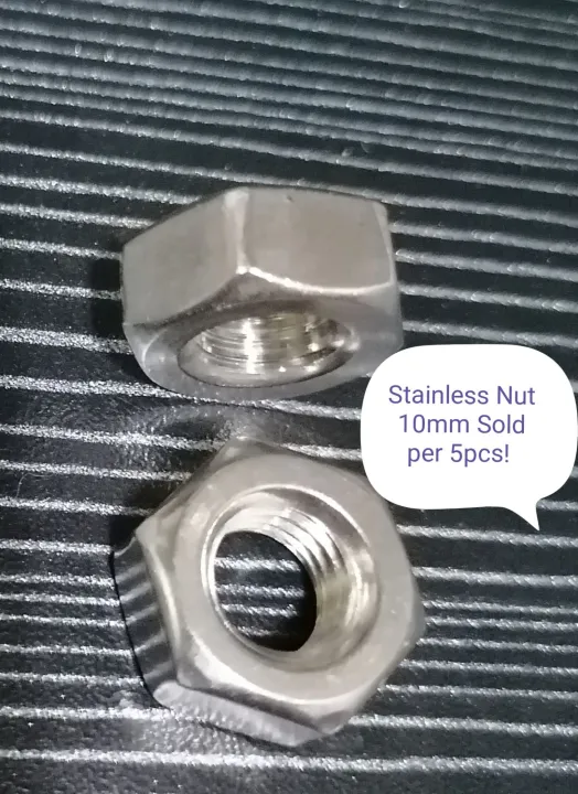 Stainless Nut 10mm Sold per 10pcs! | Lazada PH