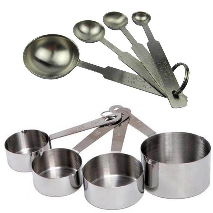 Stainless steel Measuring cups / stainless steel measuring spoon baking ...