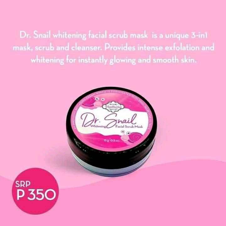 Nathiña Dr. Snail Whitening Facial Scrub Mask | Lazada PH