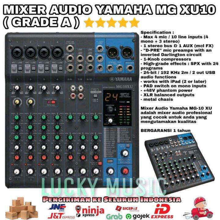 Mixer Yamaha MG 10 XU GRADE A 10 channel | Lazada Indonesia