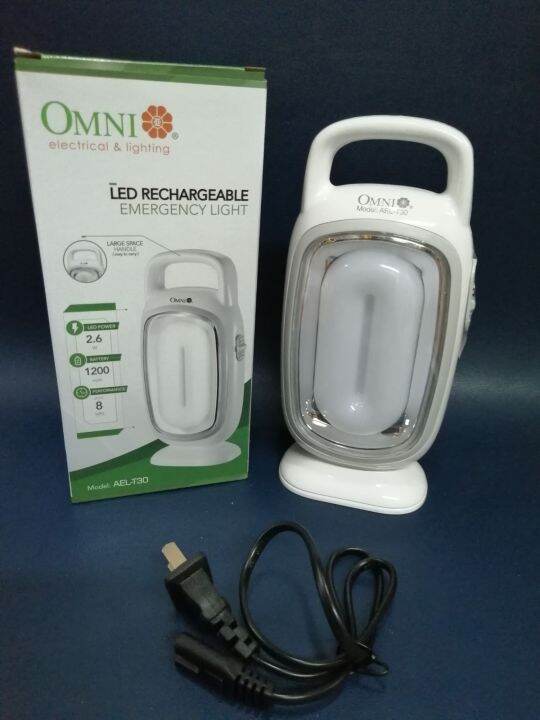 Omni LED Rechargeable Emergency Light (AEL-T30) | Lazada PH