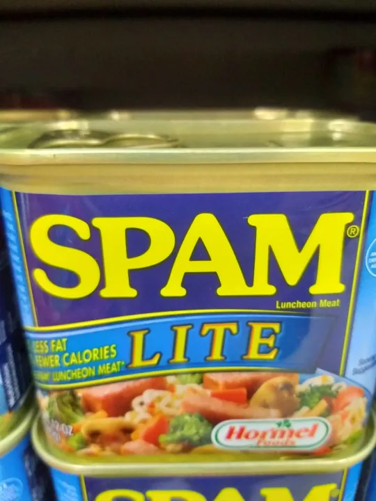 SPAM LITE (340g.)50% less fat, 33% fewer calories, 25% less sodium ...