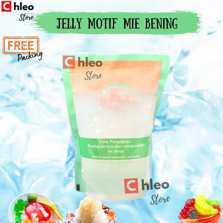 Jelly mie bening 500 gram merk super aneka / jelly potter / jelly ...