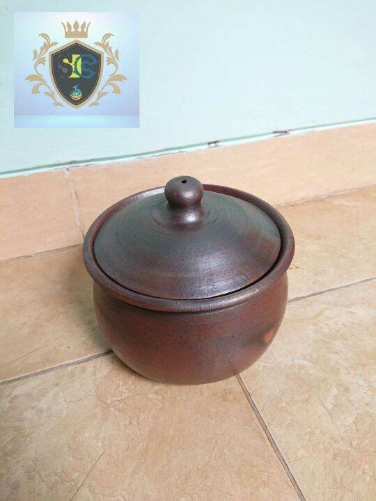 KENDIL BUBUR GERABAH TANAH LIAT DIAMETER 15 CM TRADISIONAL JAWA ...