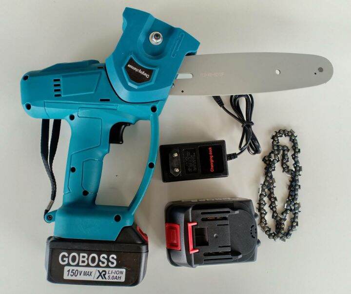 เลื่อยโซ่ แบตเตอรี่ 2 ก้อน GOBOSS | Lazada.co.th