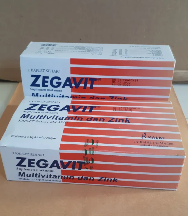 [box 50 tablet] ZEGAVIT multivitamin dan mineral | Lazada Indonesia