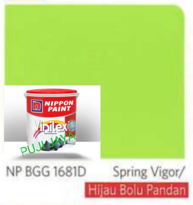 Cat tembok Hijau bolu pandan / spring vigor 1681D vinilex Silver ion ...