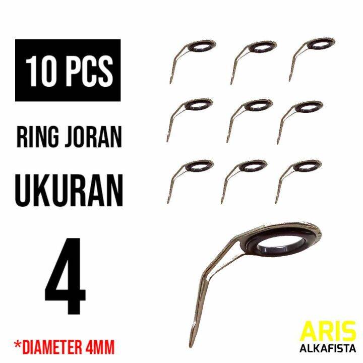 10 Biji Ring Joran Pancing Tipe OSEG Ukuran 4 | Lazada Indonesia
