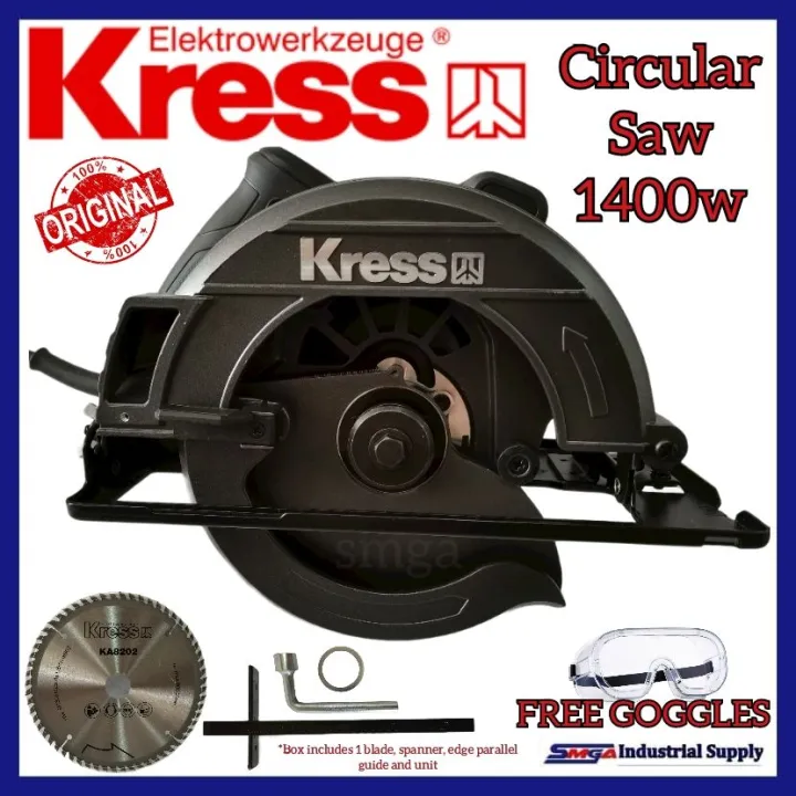 Kress Circular Saw 1400w KU420.1 with FREE Goggles | Lazada PH