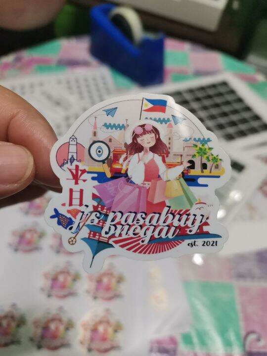 Customize Sticker label waterproof ( 15 sheets ) | Lazada PH