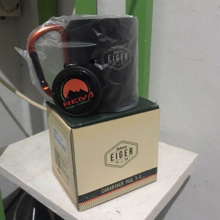 Gelas Mug Eiger carbiner original | Lazada Indonesia
