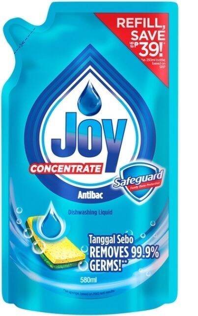 Joy Concentrate Antibac Dishwashing Liquid Refill 550mL | Lazada PH