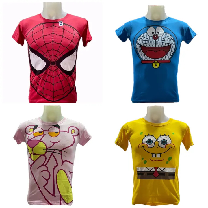 Cartoon character t-shirt unisex | Lazada PH