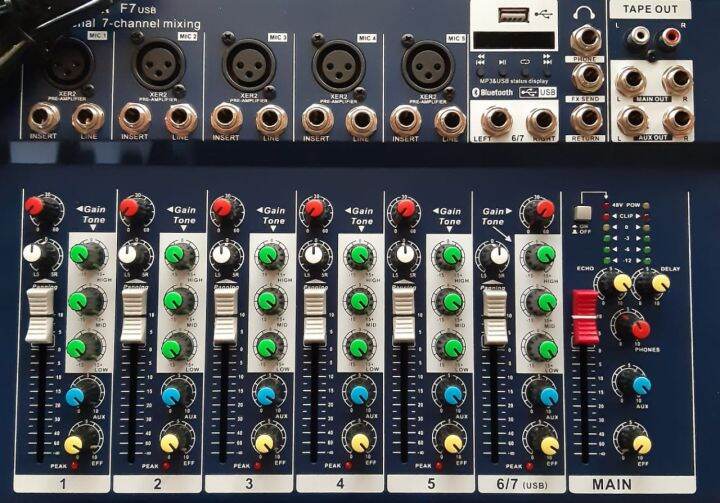 7 Channel Professional Mixer. F7BT. | Lazada PH